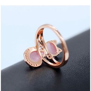 Jewelry | Rose Gold Plated Pink Cat Ring | Poshmark